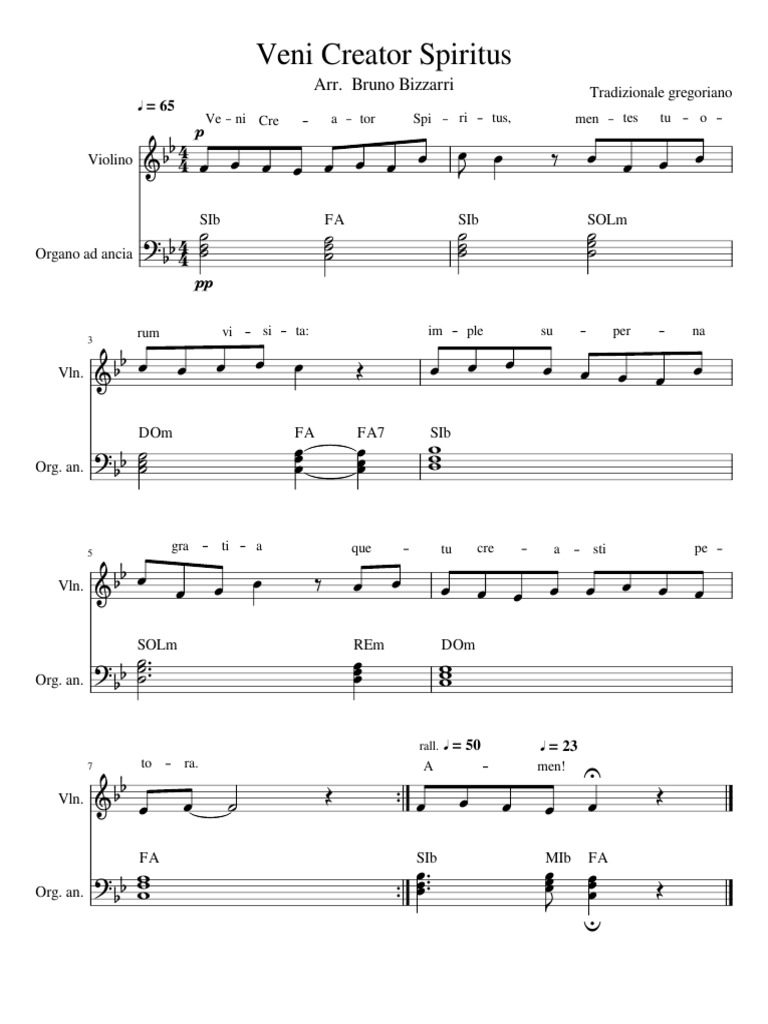 Veni Creator Spiritus Misc Traditional Veni Creator Spiritus | PDF