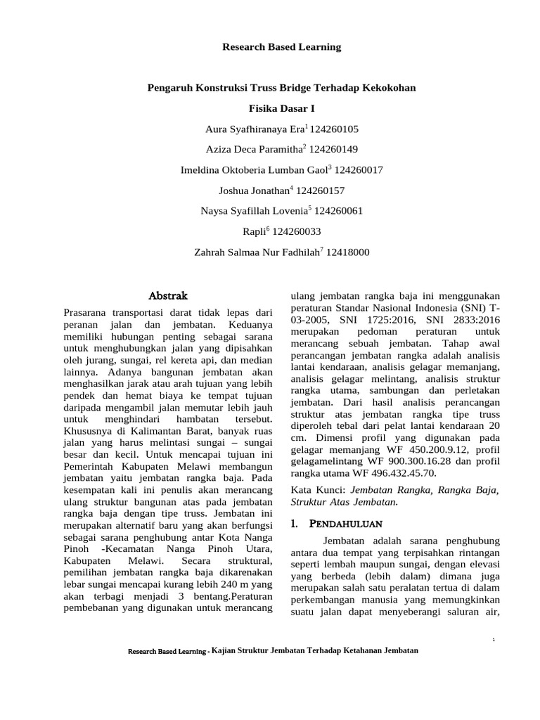 Contoh Laporan RBL | PDF