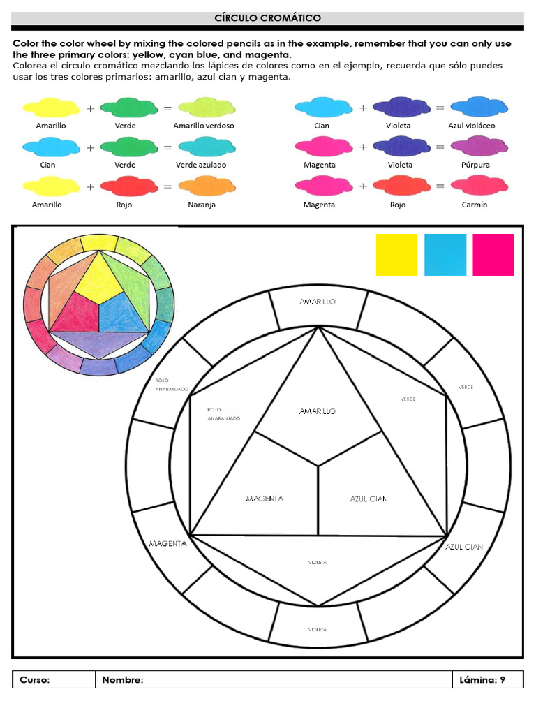 09_CÍRCULO CROMÁTICO_FICHA | PDF