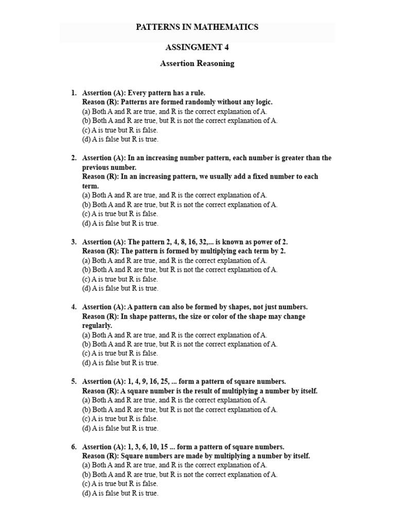 Ch-1 Assignment 4 | PDF