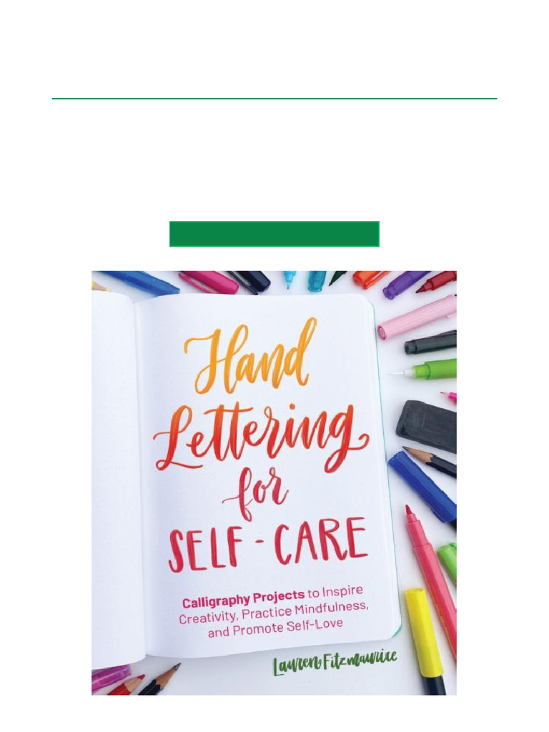 Etextbook Hand Lettering For Self Care Calligraphy Projects To Inspire ...