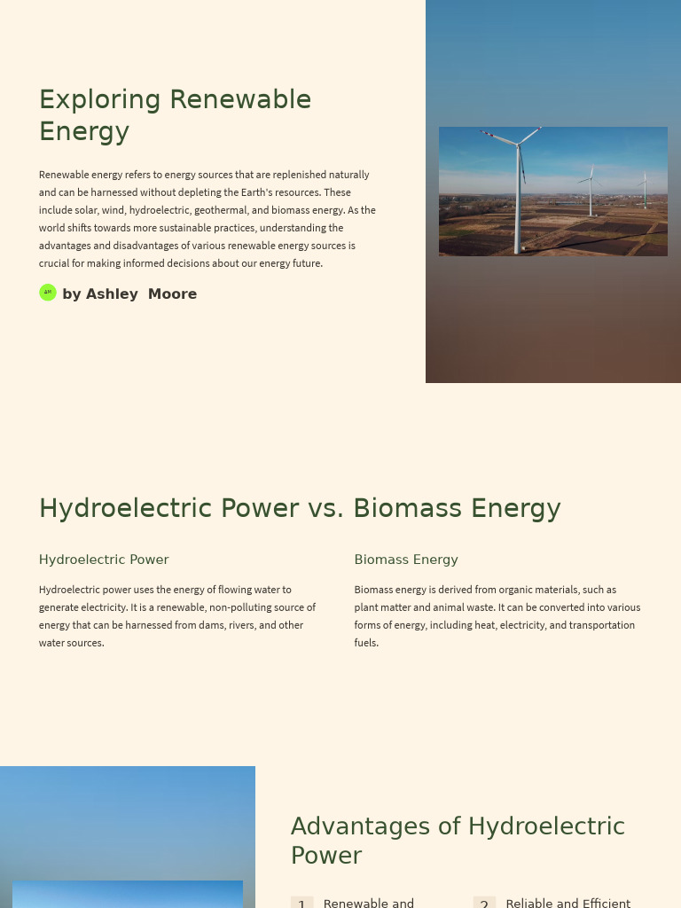 Exploring Renewable Energy | PDF | Renewable Energy | Energy Development
