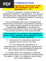 Spooky2 GeneratorX Users Guide | PDF