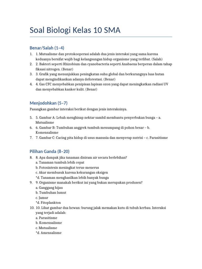 Interaksi Protokooperasi dalam Ekosistem | PDF