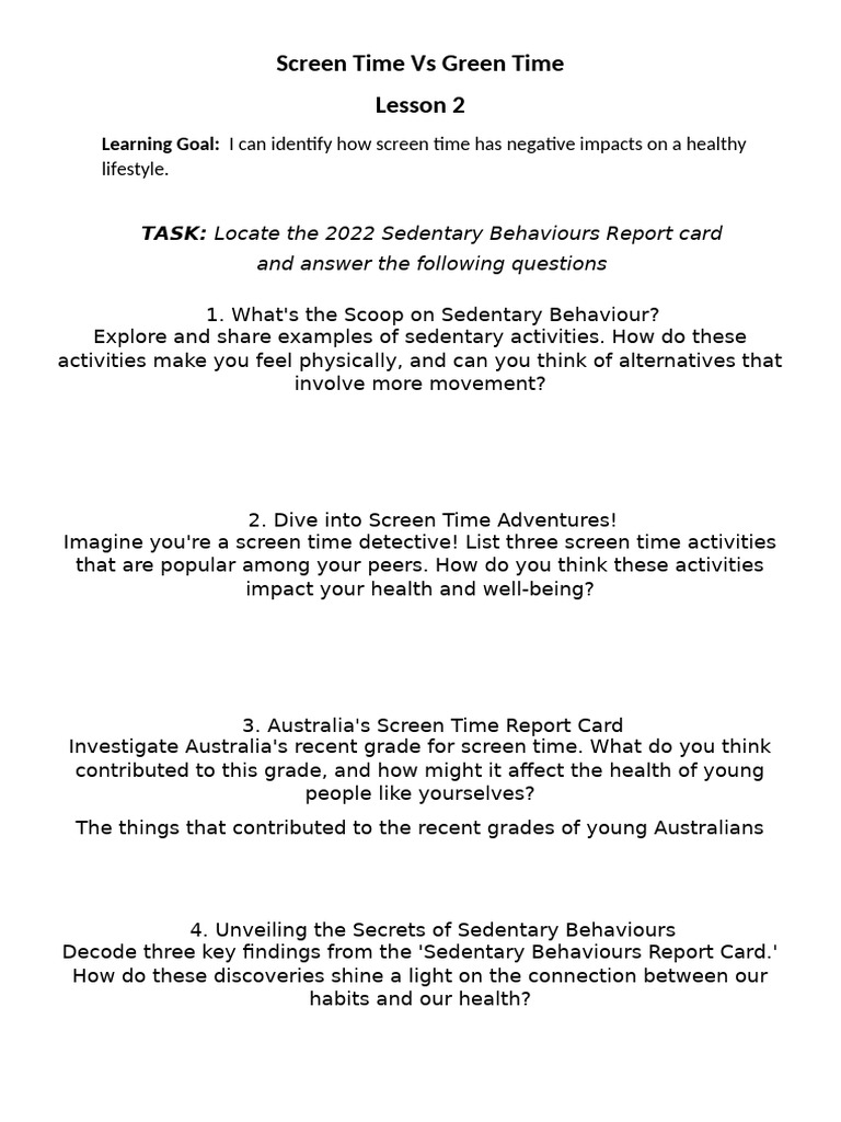 Lesson 2 Worksheet | PDF