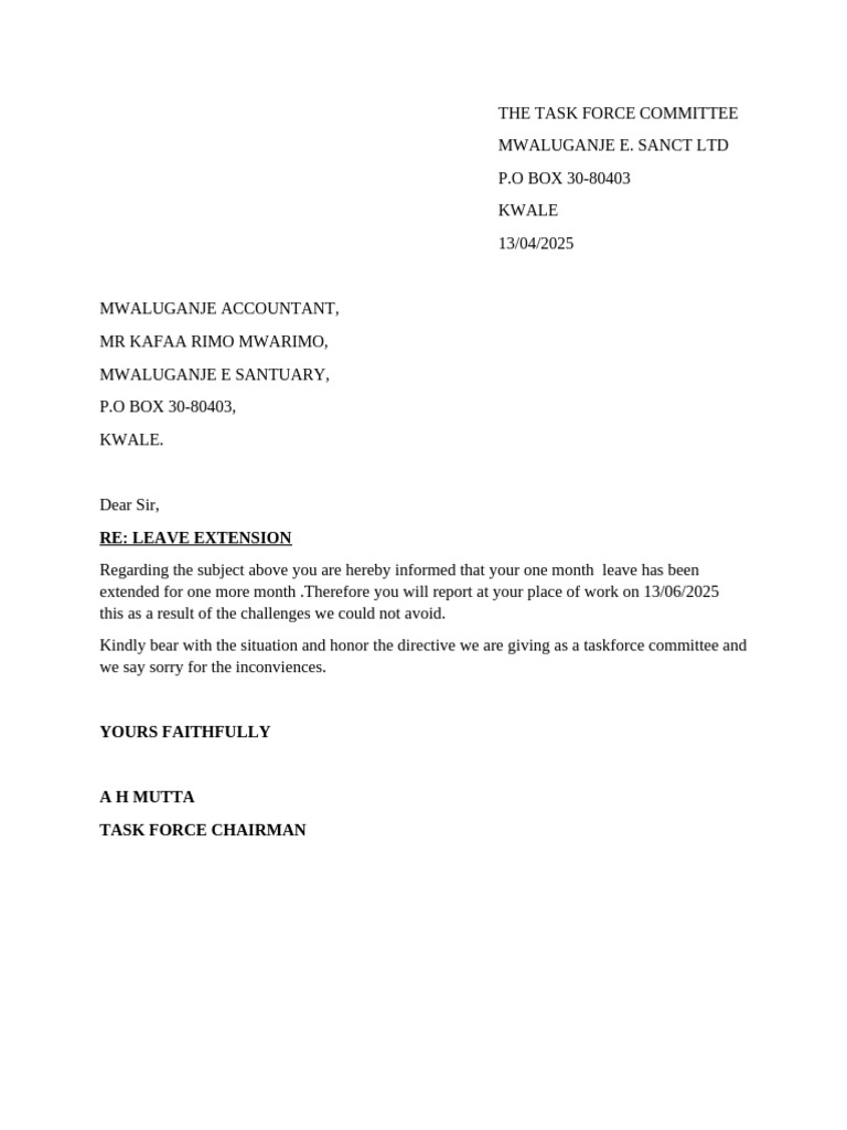 The Task Force Committee | PDF