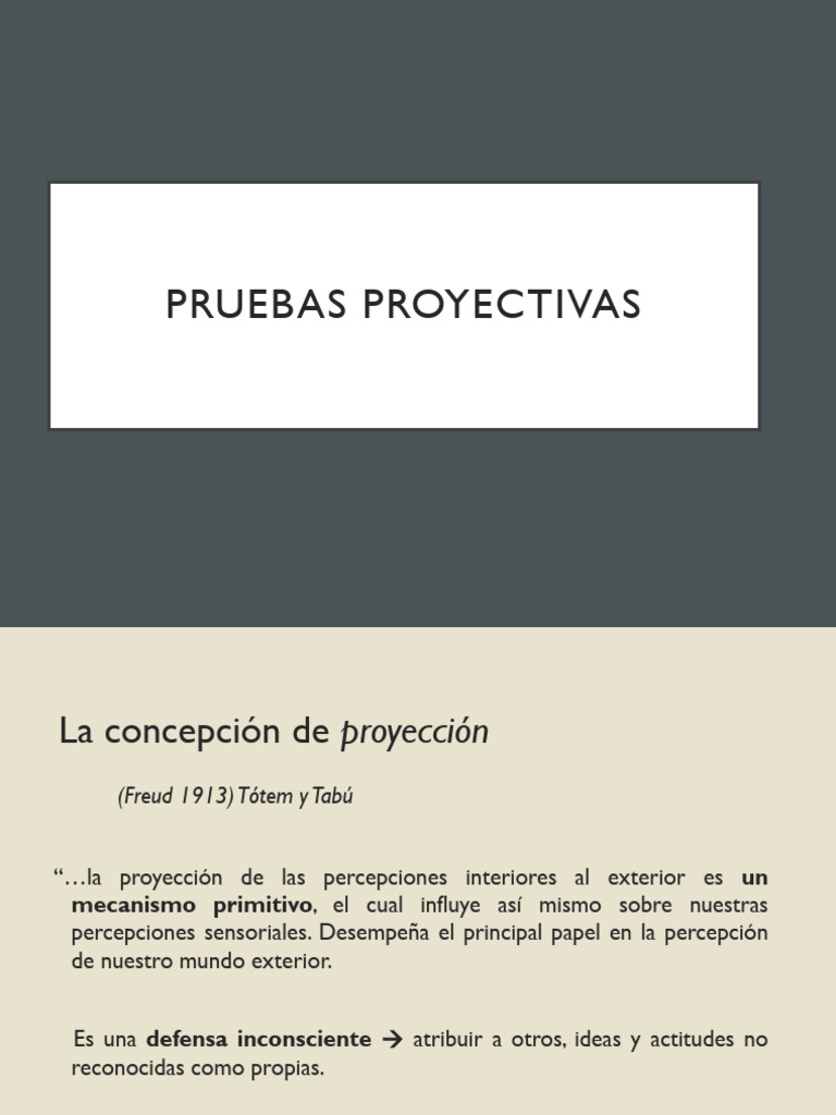 Pruebas-Proyectivas Intro | PDF | Sicología | Psique (psicología)