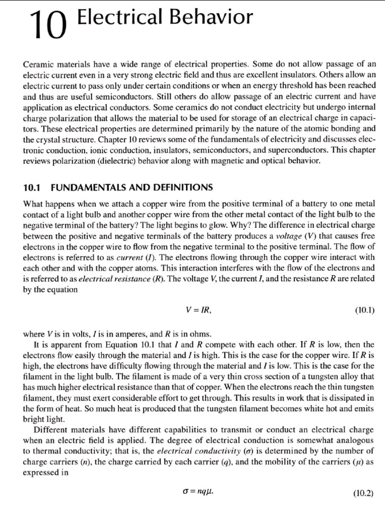 11 Electrical Properties | PDF