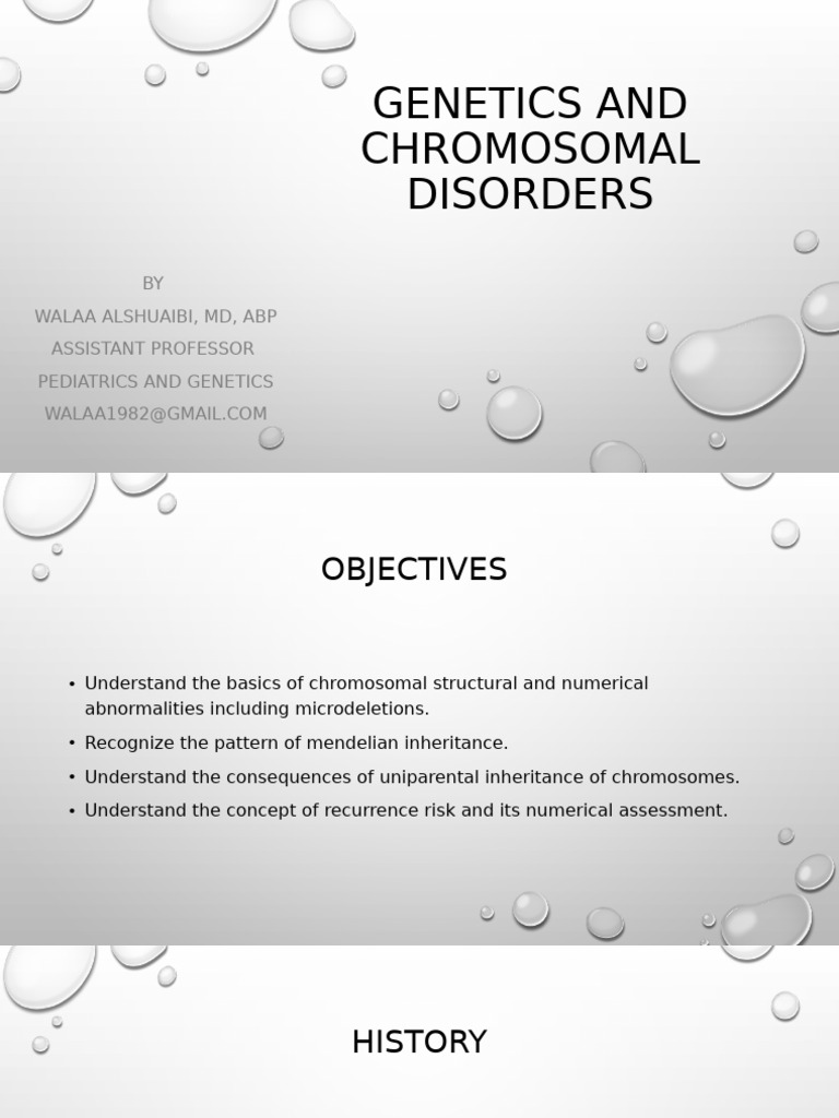 Lecture 13-Genetic and Chromosomal Disorders | PDF | Down Syndrome ...