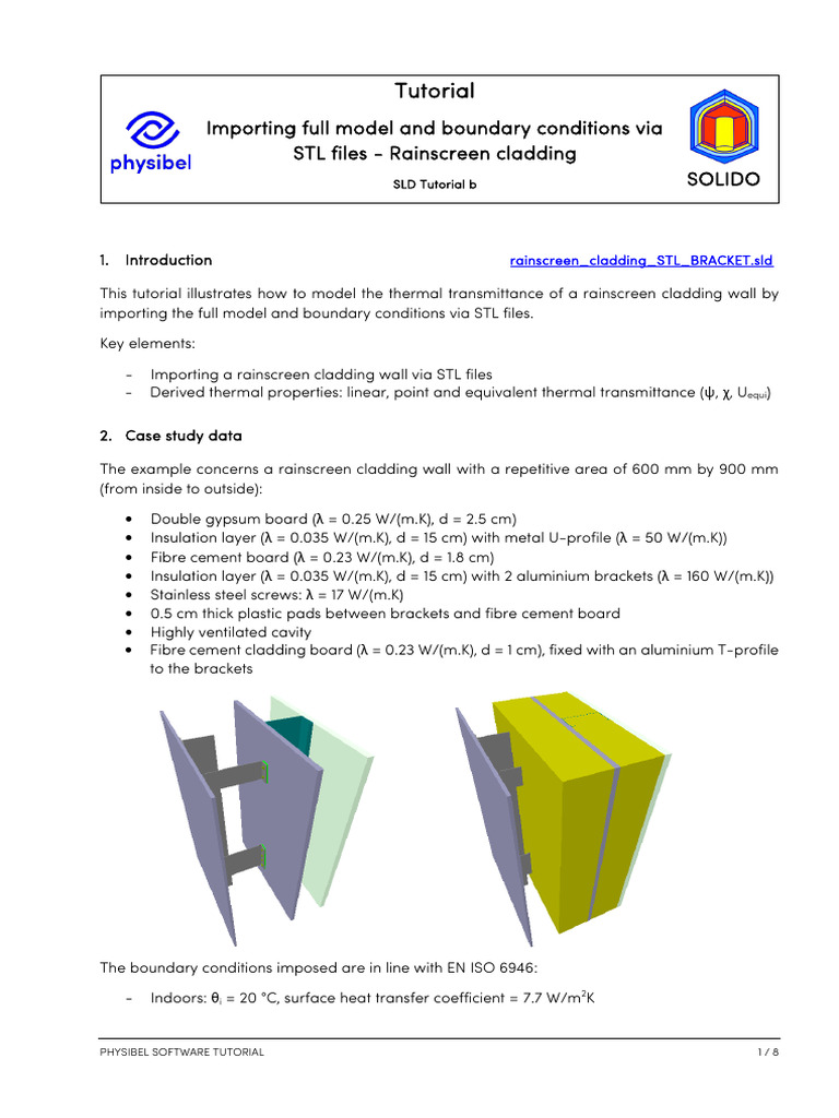 SLD Tutorial B Full Model Via STL Rainscreen Bracket Wall | PDF ...