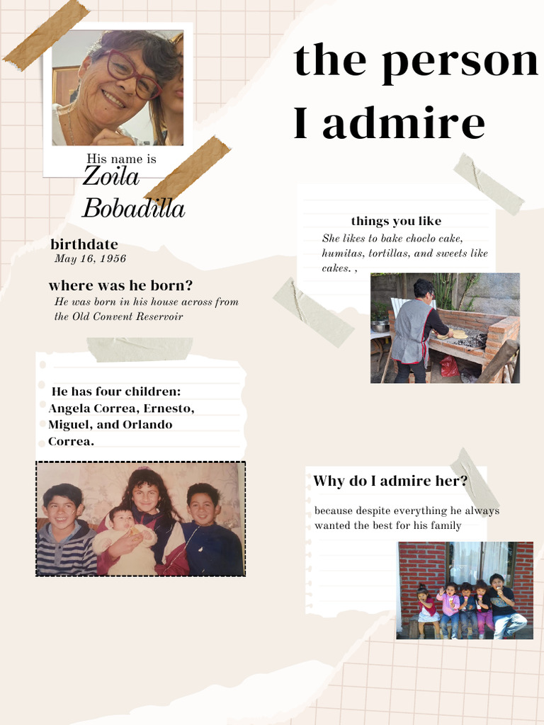 Documento A4 Biografía Scrapbook Beis | PDF