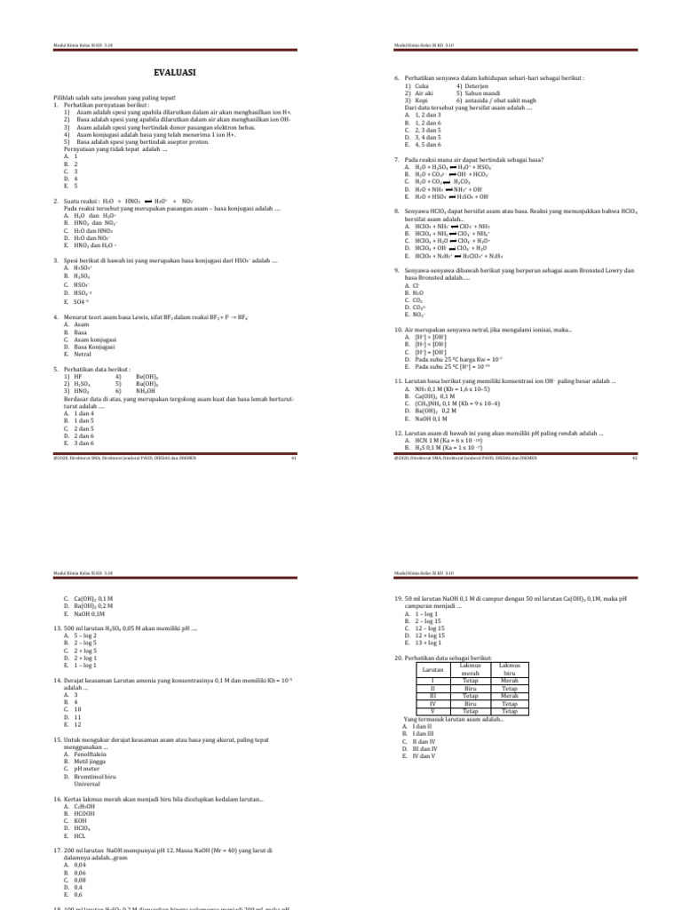 Modul Kimia Kelas XI KD 3.10 | PDF