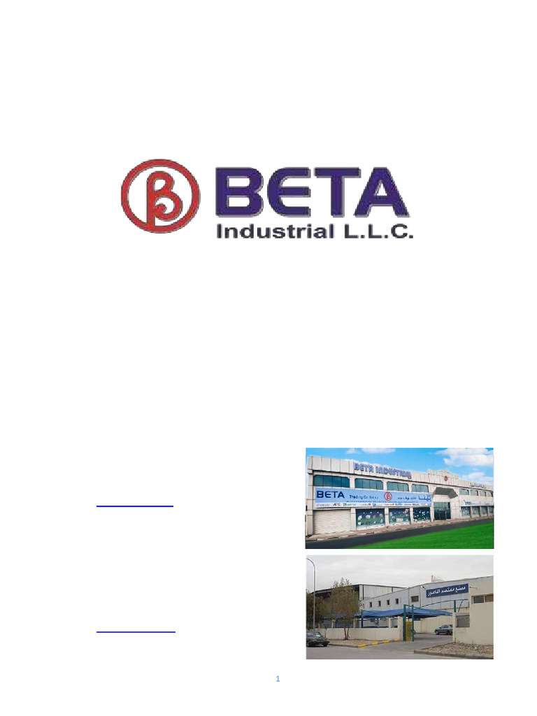 Beta Company Profile-2021 | PDF | Dubai | United Arab Emirates
