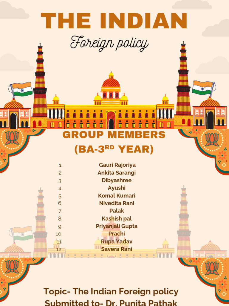 India’s Foreign Policy Overview | PDF | Jawaharlal Nehru | Government ...