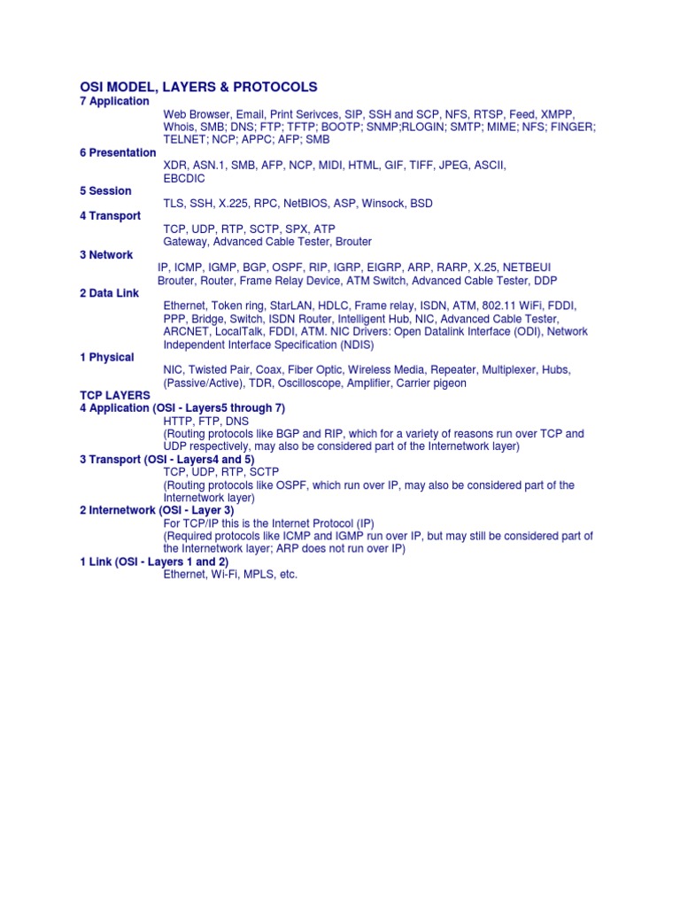 Osi Model | PDF | Technology & Engineering