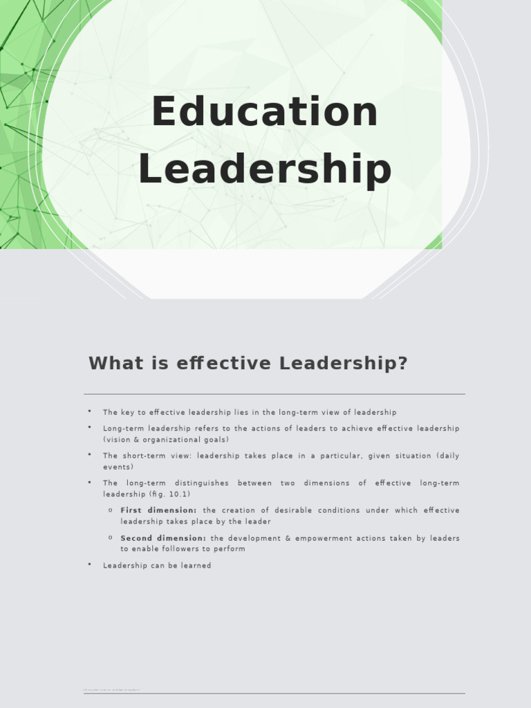 PME Education Leadership | PDF | Leadership | Behavior Modification