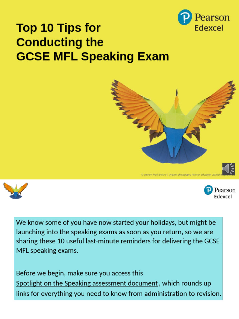 Top 10 Speaking Exam Tips 0 2 | PDF | Learning | Human Communication