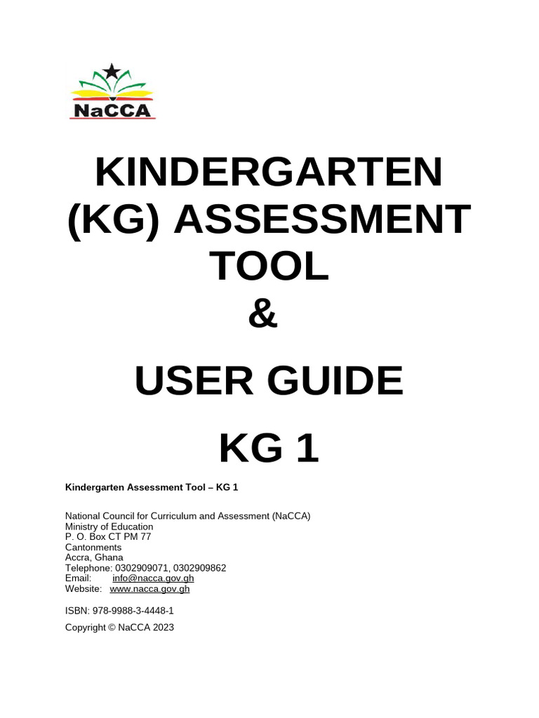 Kindergarten New Nacca Assessment 2024 | PDF | Educational Assessment ...