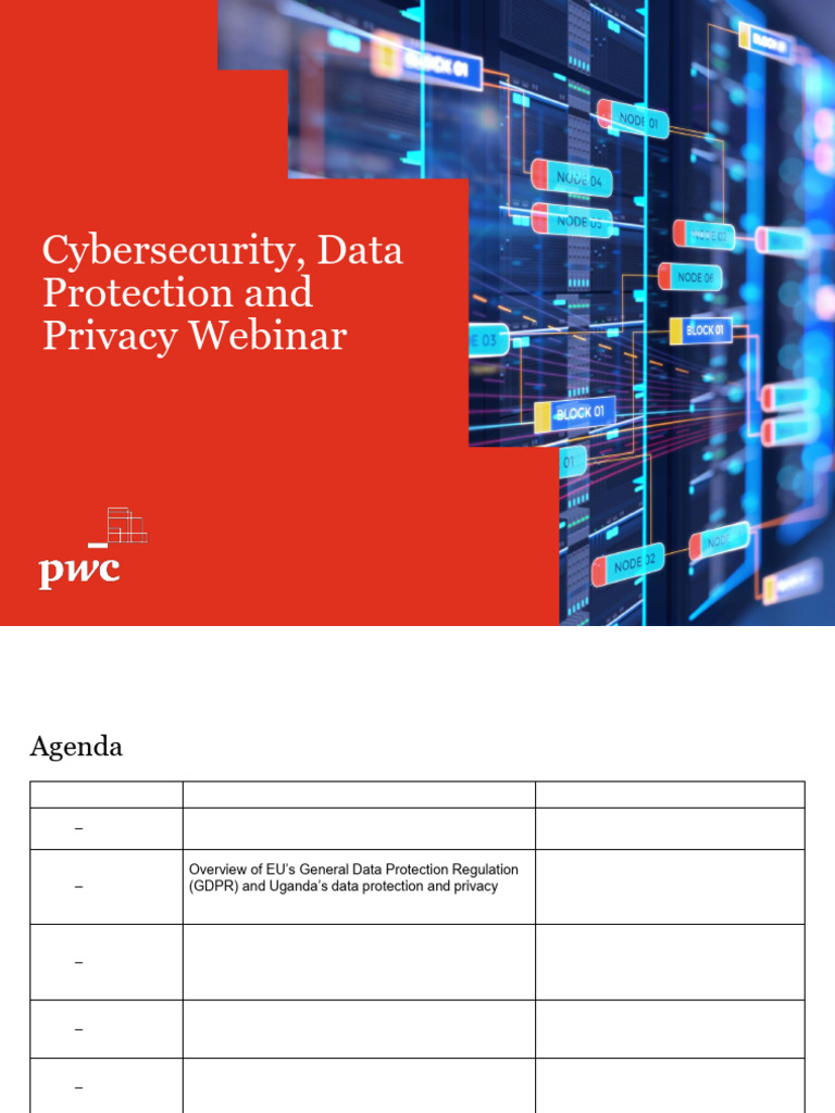Cybersecurity Data Protection Privacy Event Slide Deck | PDF | Privacy ...
