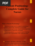 Patient Positioning Cheat Sheet & Complete Guide For 2023 | PDF ...