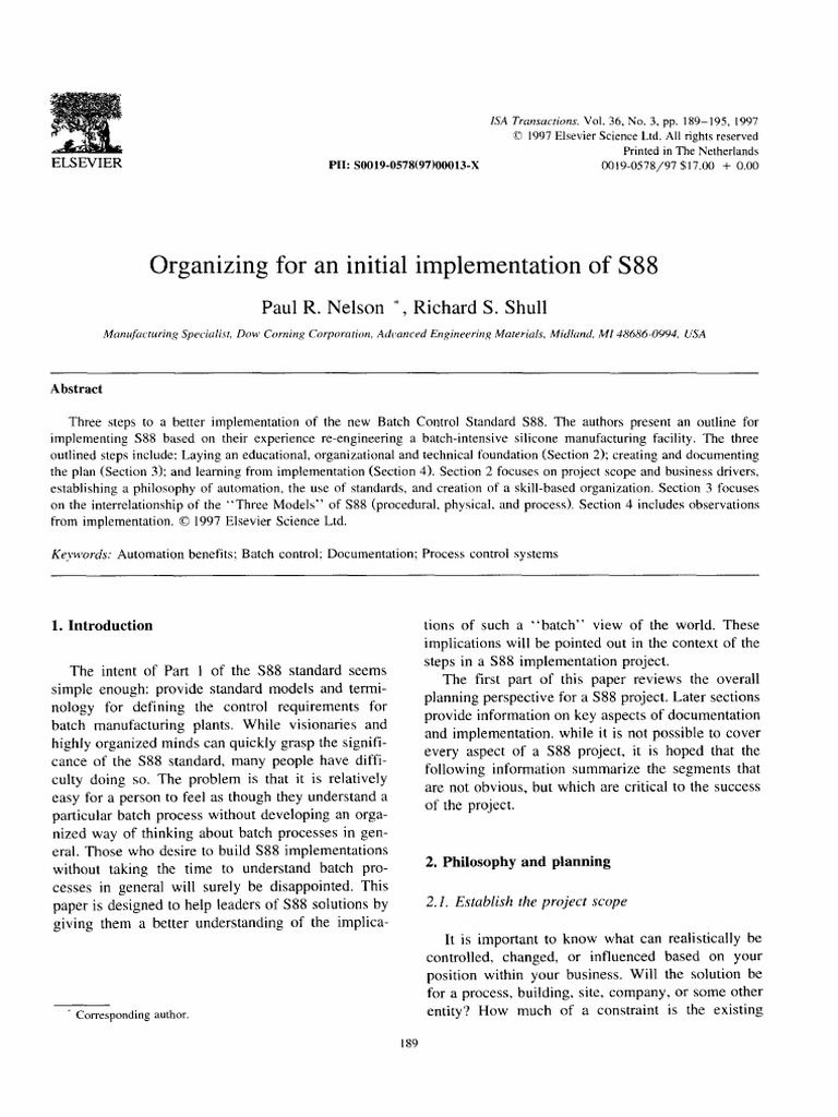 Batch Control Systems 4 | PDF