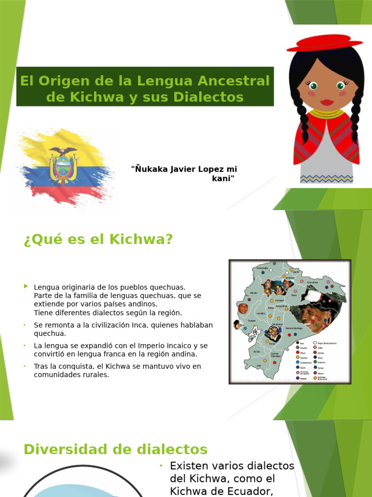 El Origen de La Lengua Ancestral de Kichwa-Javier Lopez | PDF ...