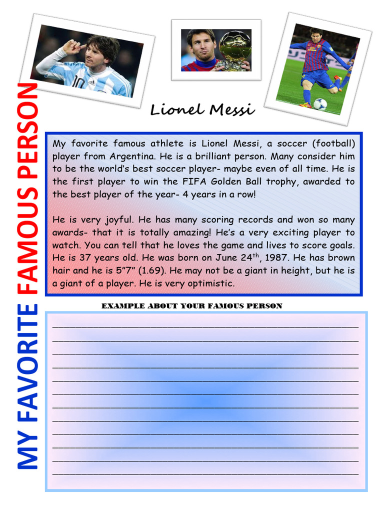 Creative Writing Lionel Messi | PDF