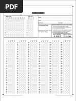 100 Questions OMR Sheet (1) | PDF | Office Equipment | Optical Character Recognition