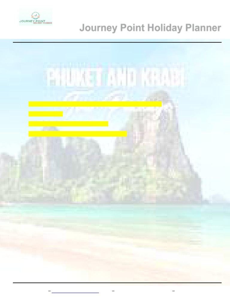 Thailand - Tour Package | PDF