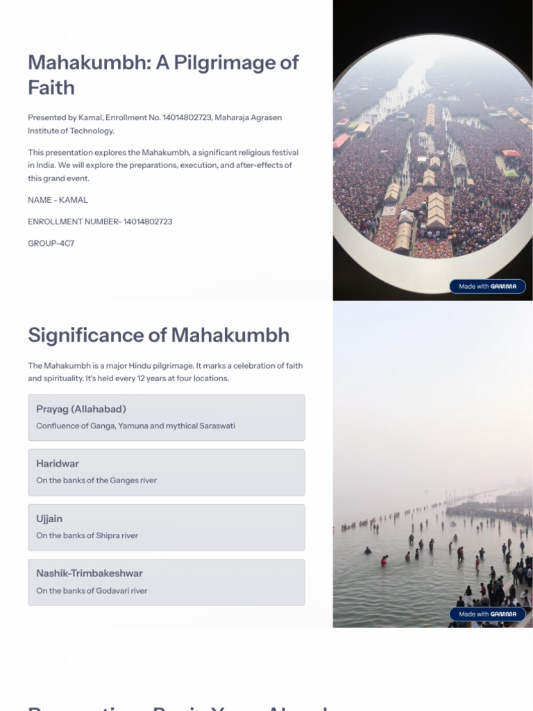 Mahakumbh A Pilgrimage of Faith | PDF