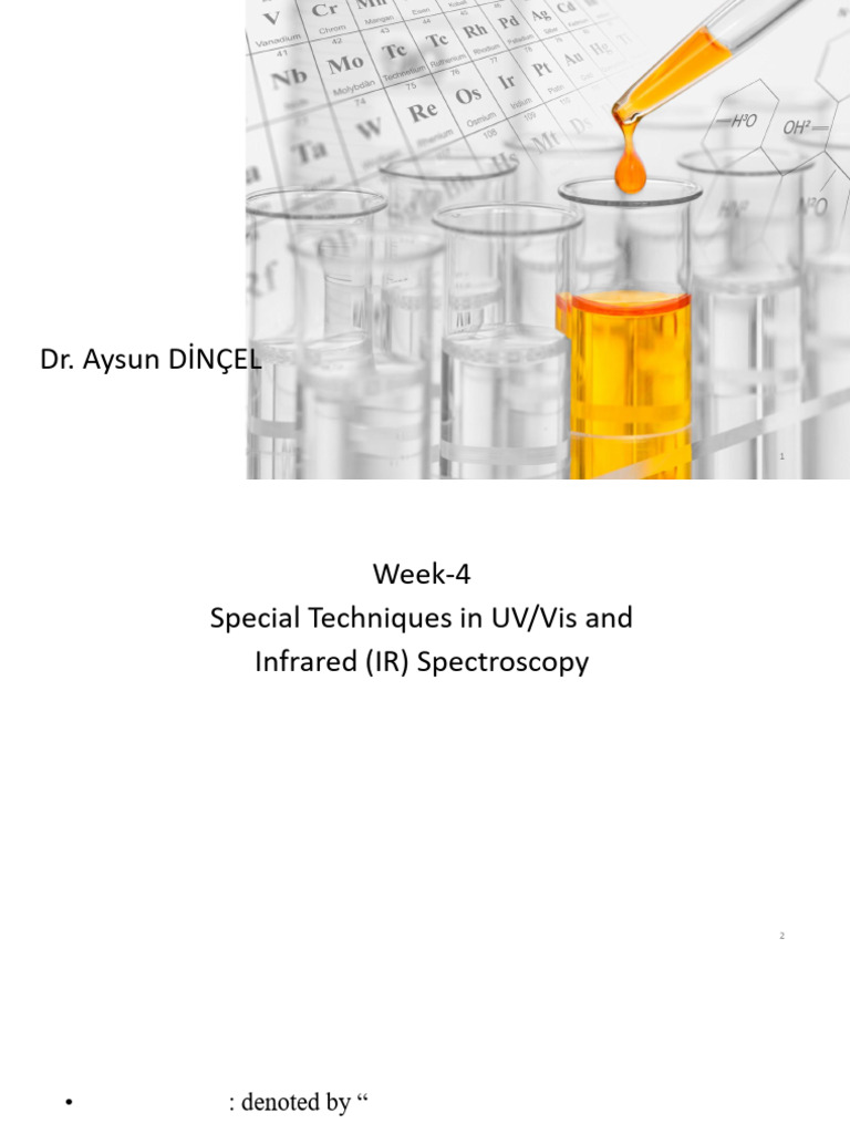 UV/Vis and IR Spectroscopy Techniques | PDF | Spectrophotometry ...