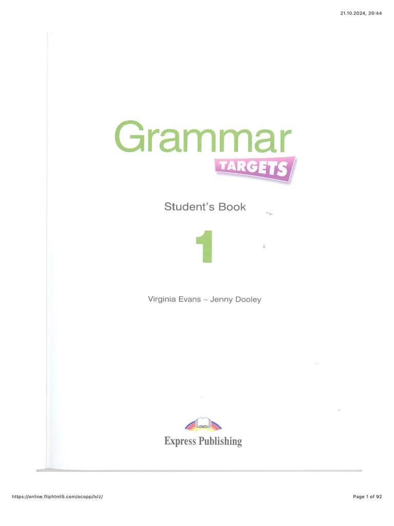 Target Grammar Book Overview | PDF