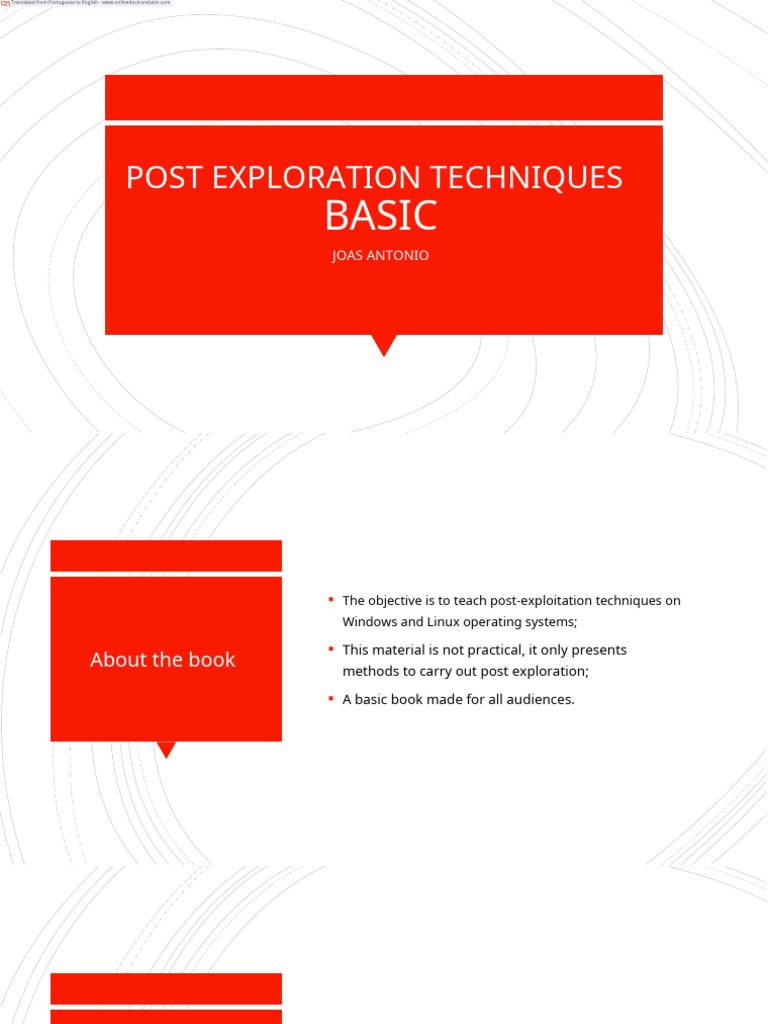 Post Exploitation Techniques Overview PT en PDF 1639712690 | PDF ...