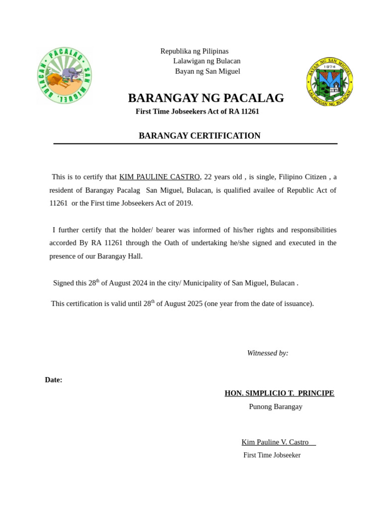 First Time Jobseeker | PDF