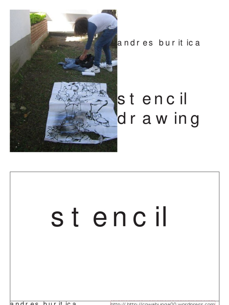 Andres Buritica Stencil Drawing Guide | PDF | Home & Garden