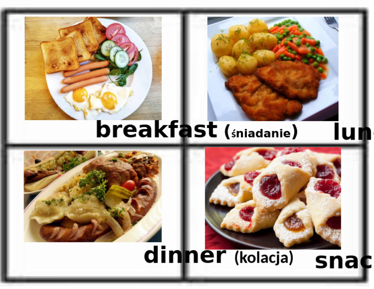 Meal Flashcard | PDF