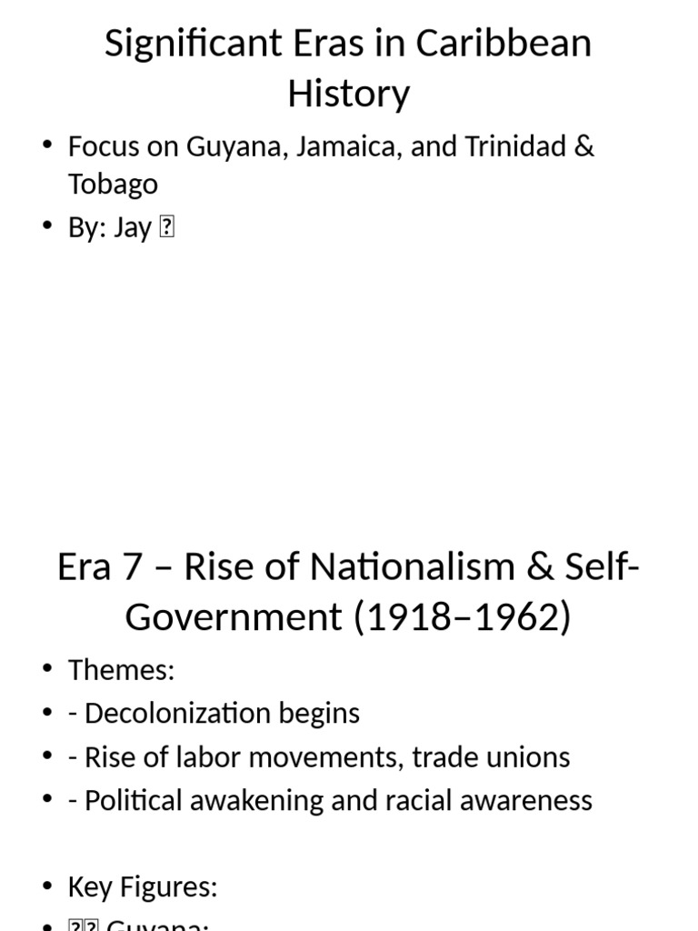 Caribbean - History - Eras - Jay CARIB | PDF