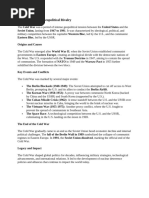 The Cold War Causes and Effects | PDF