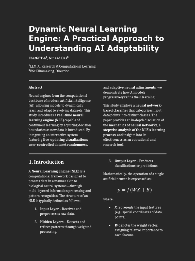 Dynamic Neural Learning Engine Explained | PDF | Artificial ...