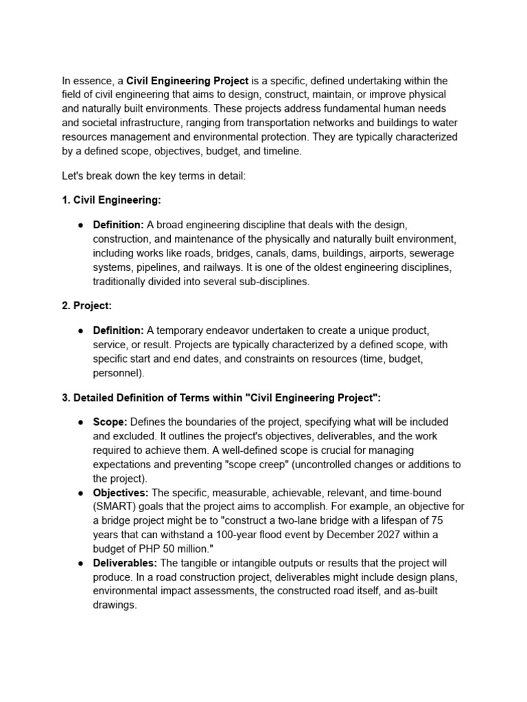 Civil Engineering Project | PDF | Civil Engineering | Engineering