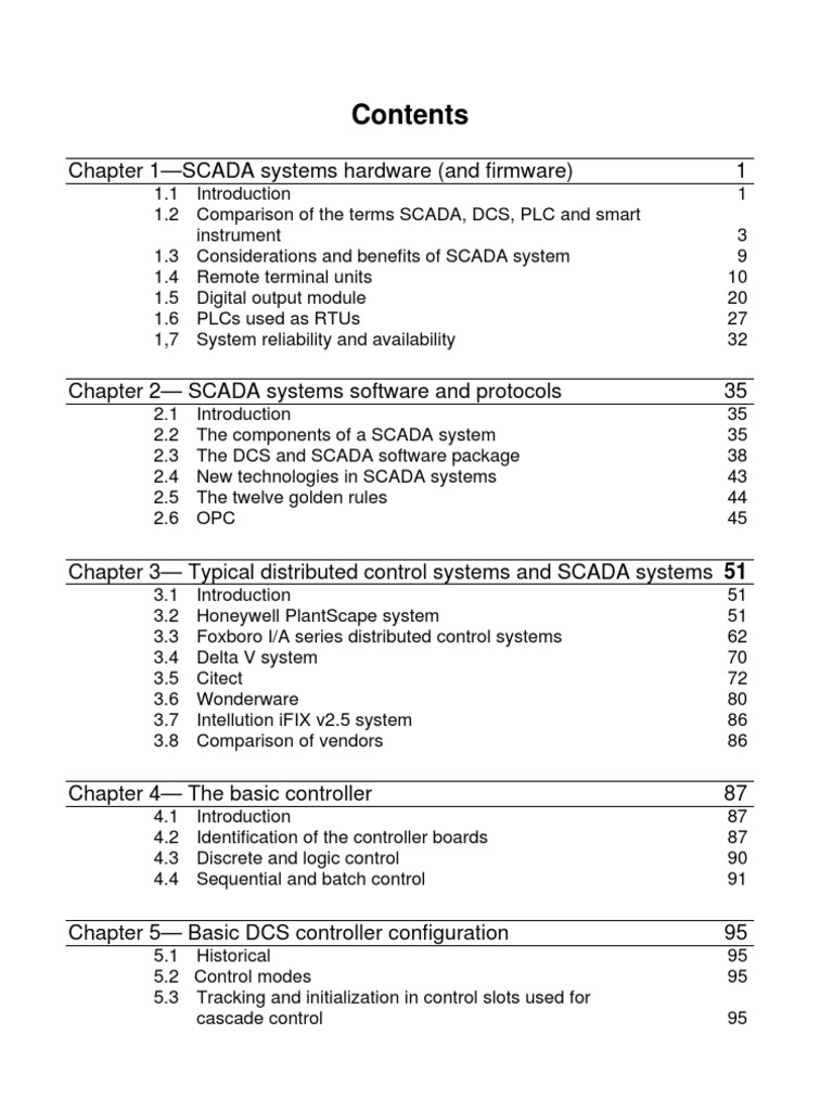 Distributed Control Systems Toc Pdf