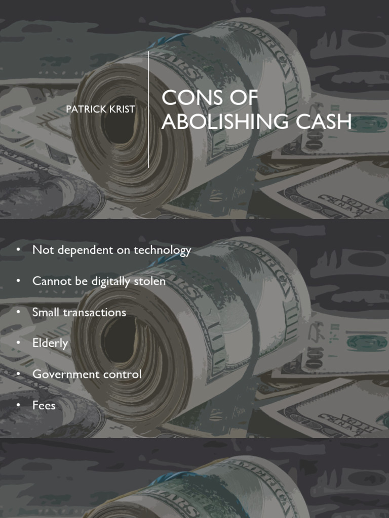 Cons of Abolising Money | PDF