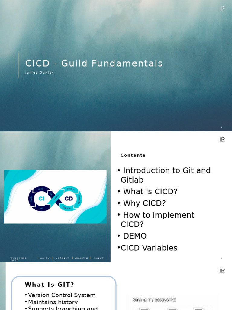 CI-CD Fundamentals DE Guild | PDF | Software Development Process | Information Technology