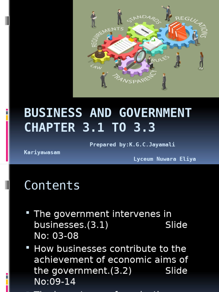 Buisness and Government | PDF | Taxes | Fiscal Policy