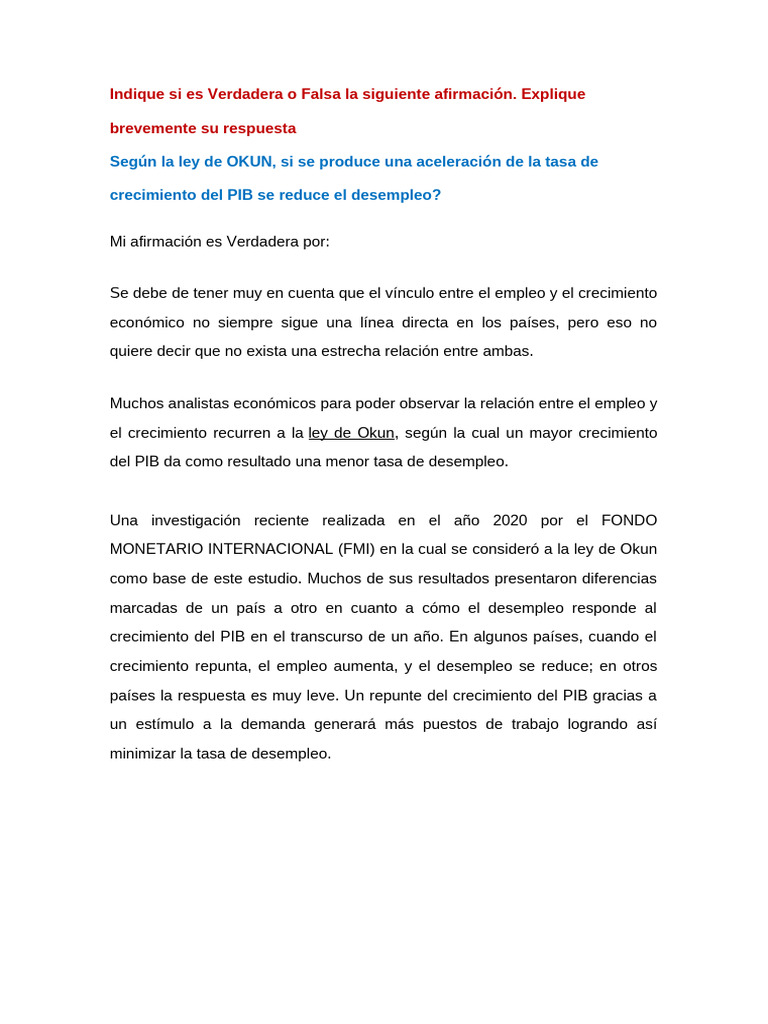 Indique Si Es Verdadera o Falsa La Siguiente Afirmación | PDF