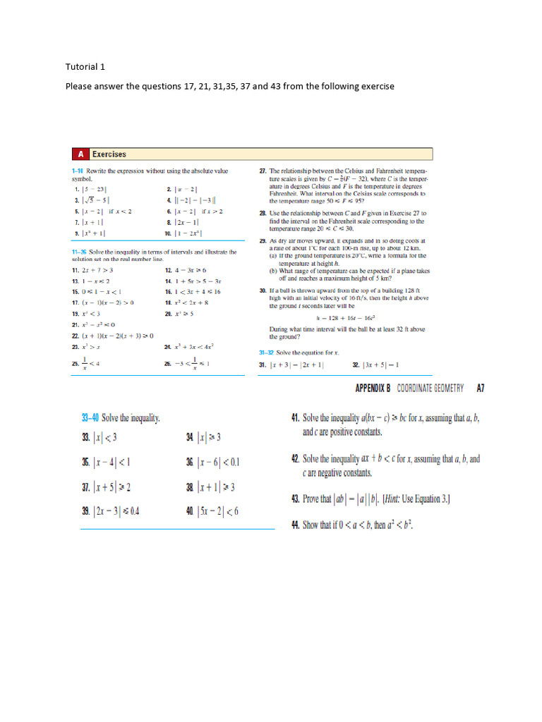 Tutorial 1 | PDF