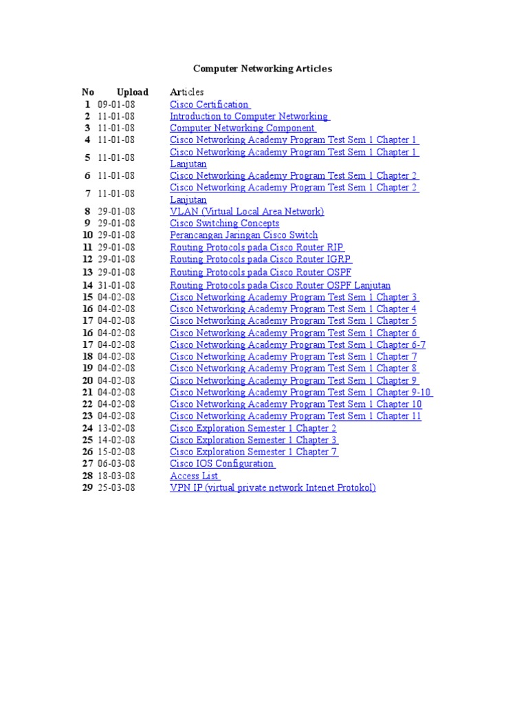 Cisco Networking & Certification Guide | PDF