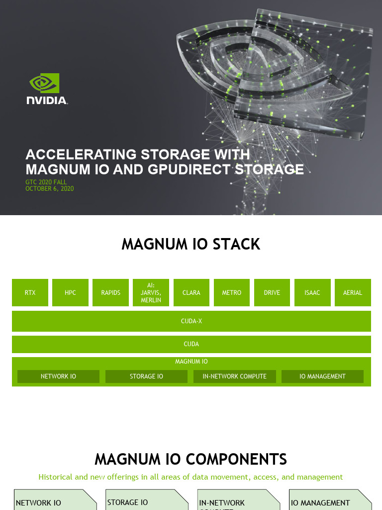 A21209 Accelerating Storage with Magnum IO and GPUDirect Storage_1602092945212001mbEW | PDF ...
