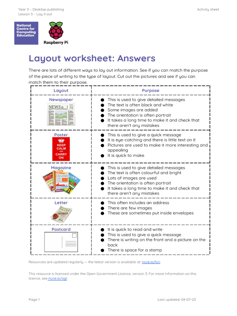 A2 Solutions - Layout Worksheet | PDF | Page Layout | Computing