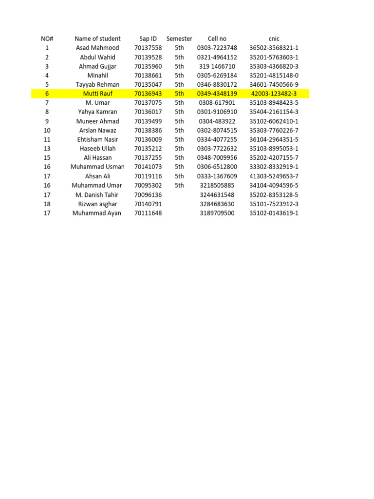 Semester 5 | PDF